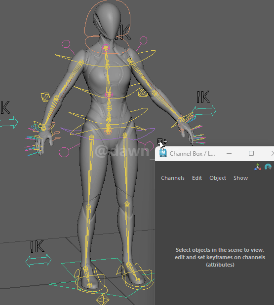 [Maya]Keyframe 02 - Walk Cycle